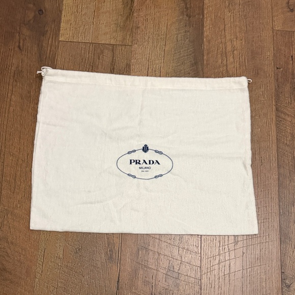 Prada | Other | Prada Cream Drawstring Bag | Poshmark